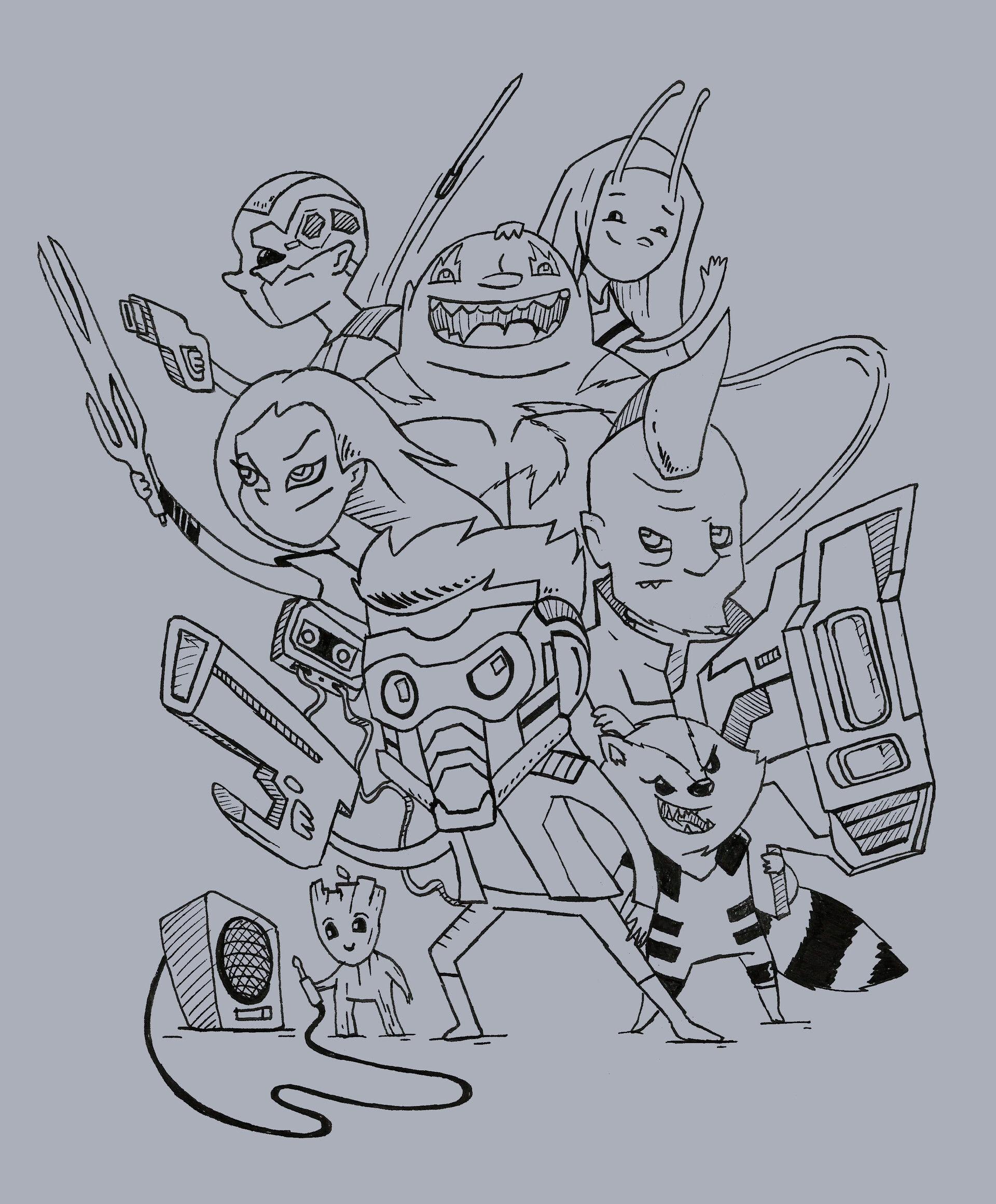 guardians of the galaxy 2 coloring pages