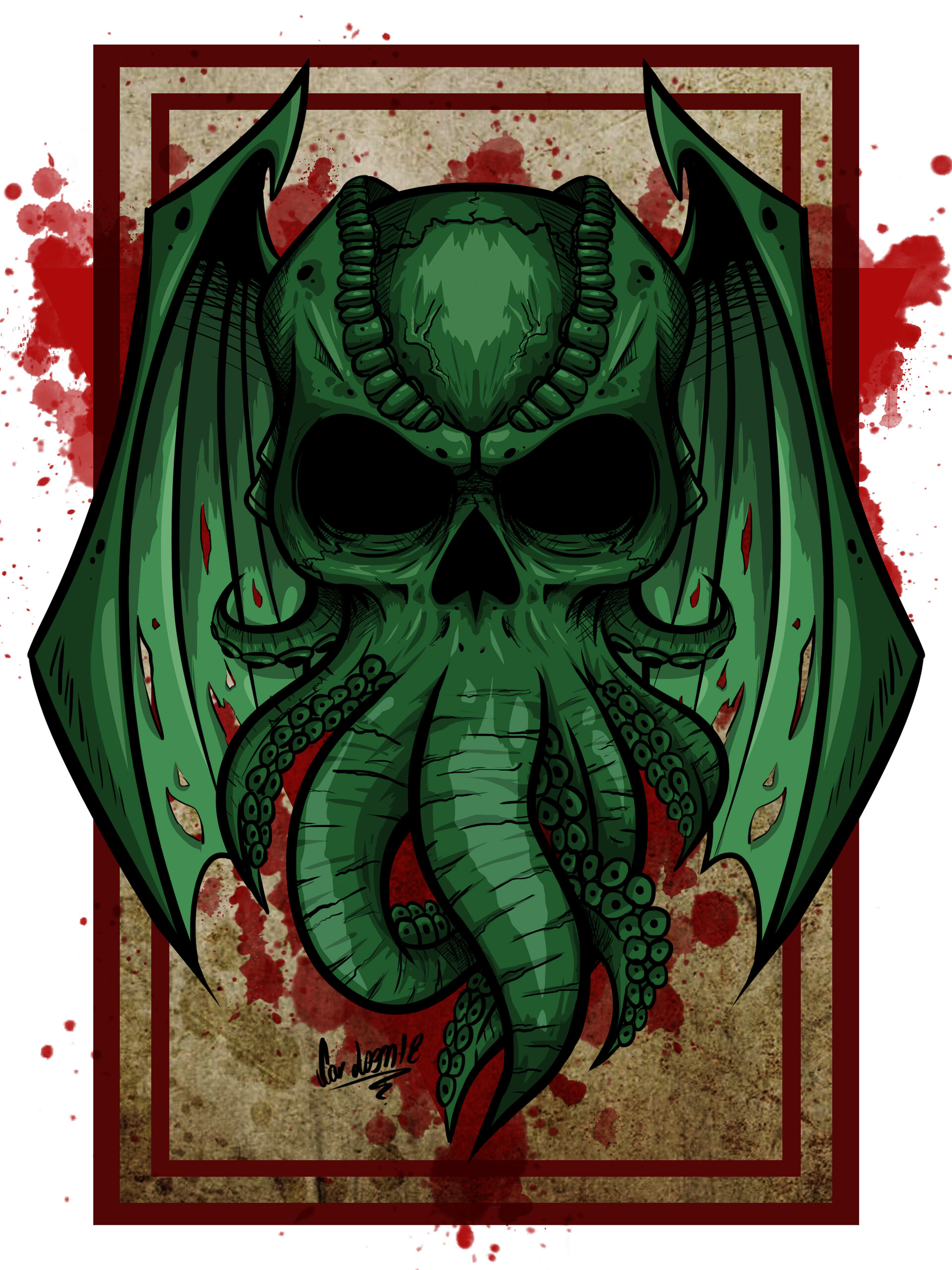 ArtStation - Cthulhu skull