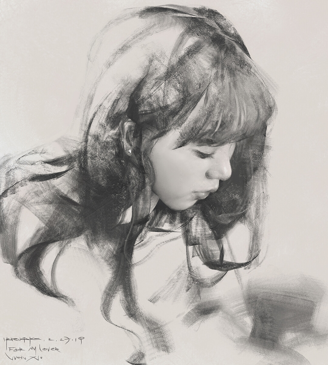 ArtStation - sketch for Wen xiu