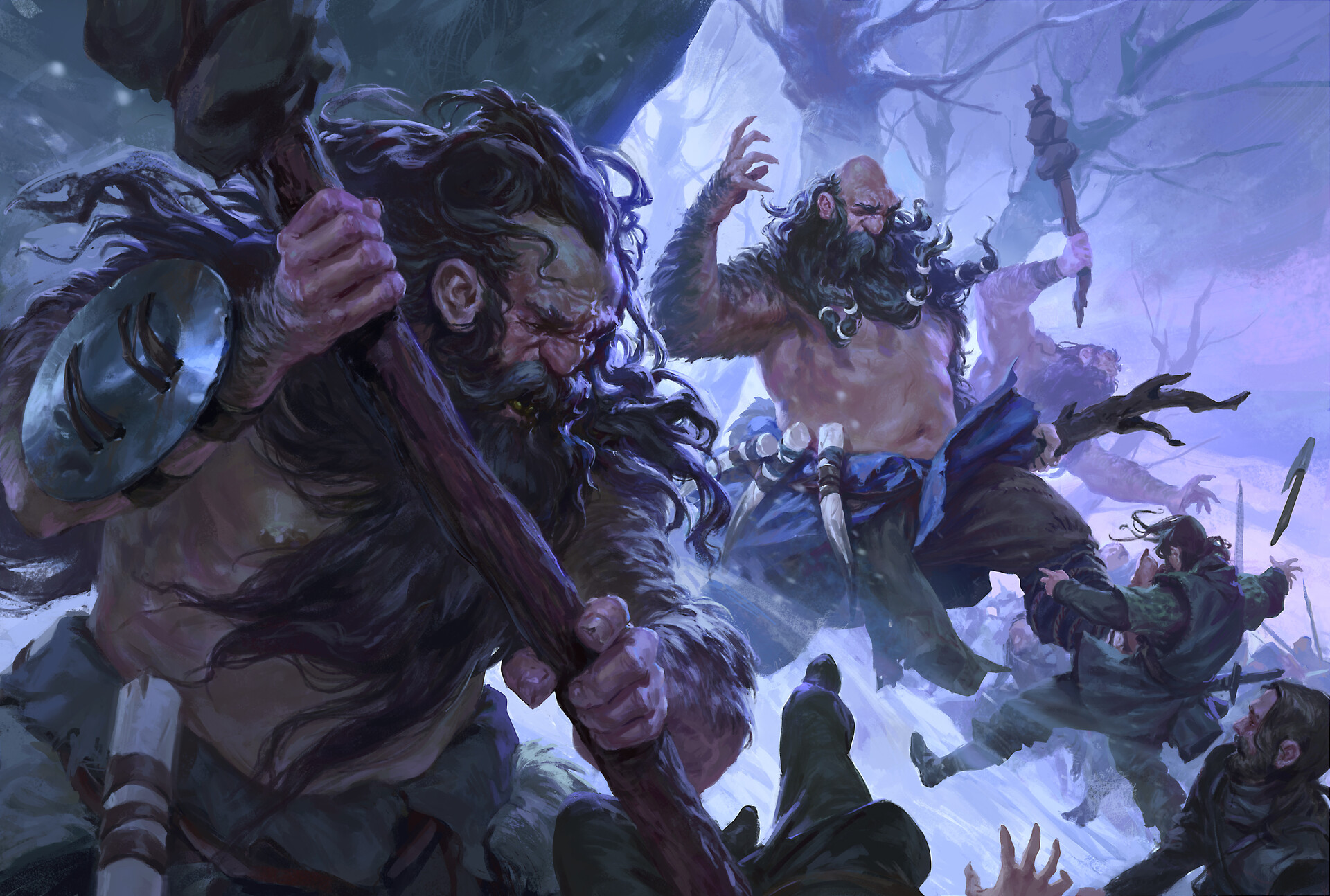 ArtStation - Savage Giants - Song Of Ice and Fire boardgame cover