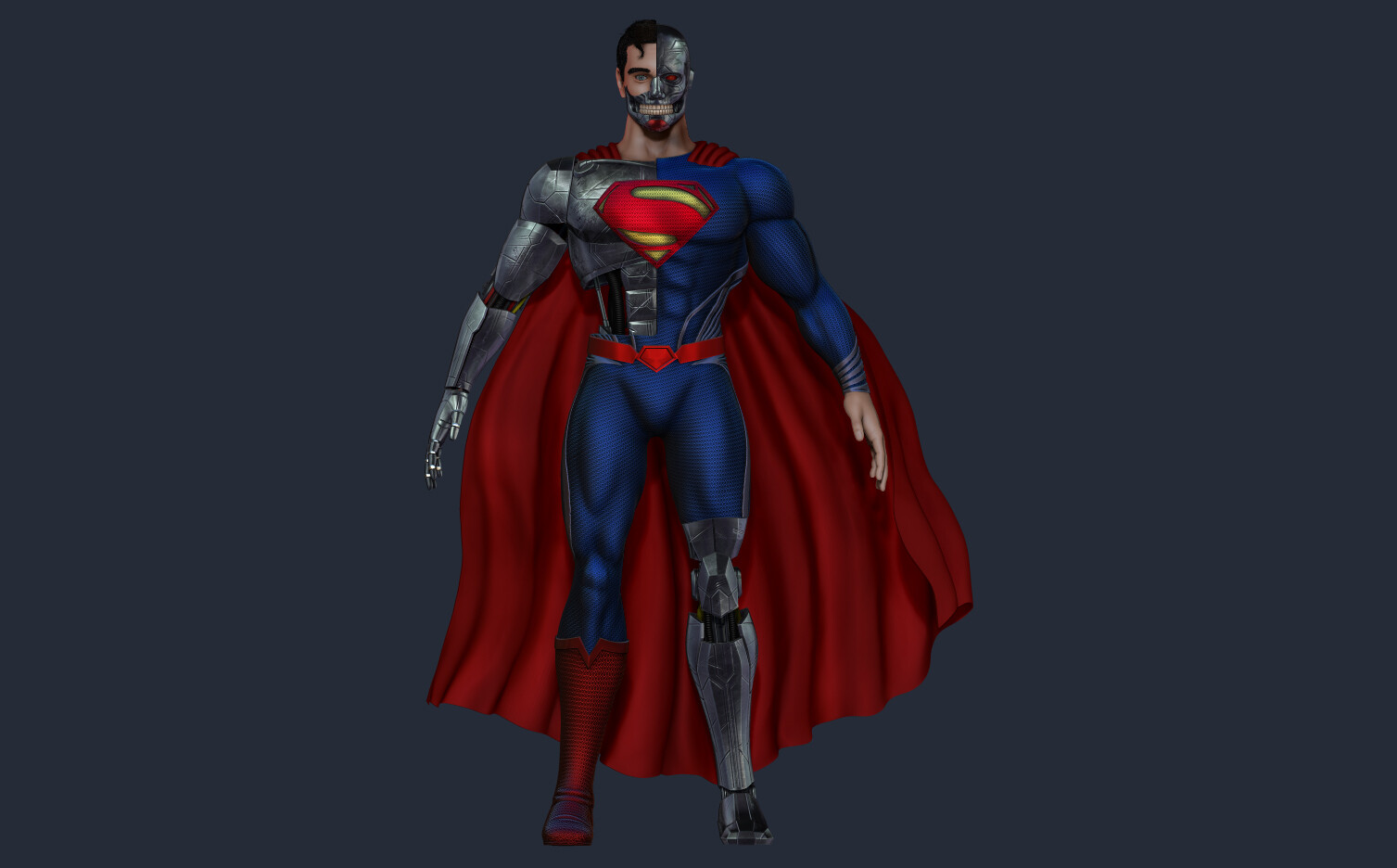 ArtStation - WIP_Cyborg Superman