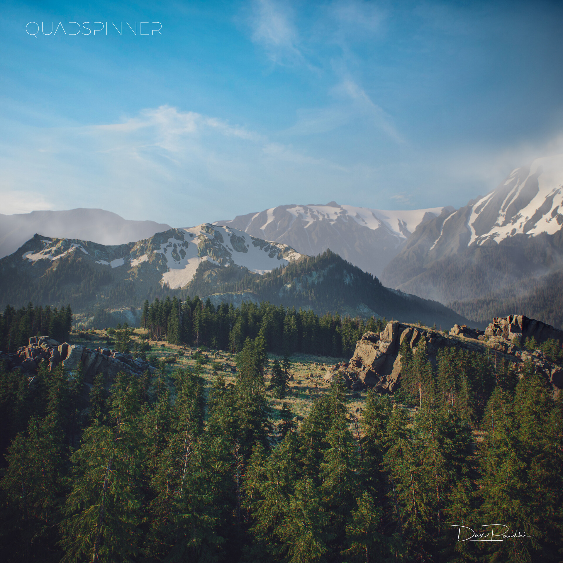 ArtStation - Gaea Hero Mountains