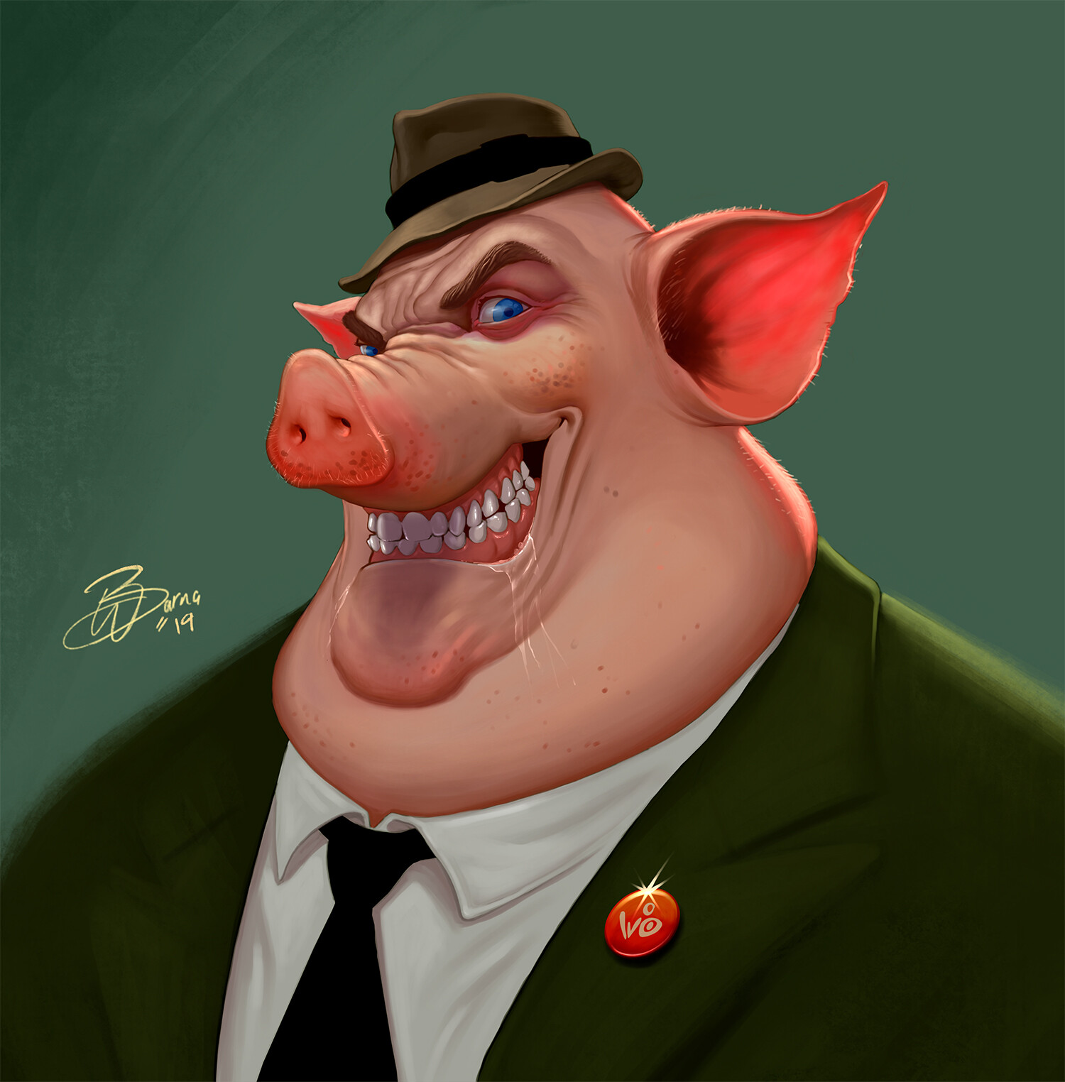 ArtStation - Pig Mobster