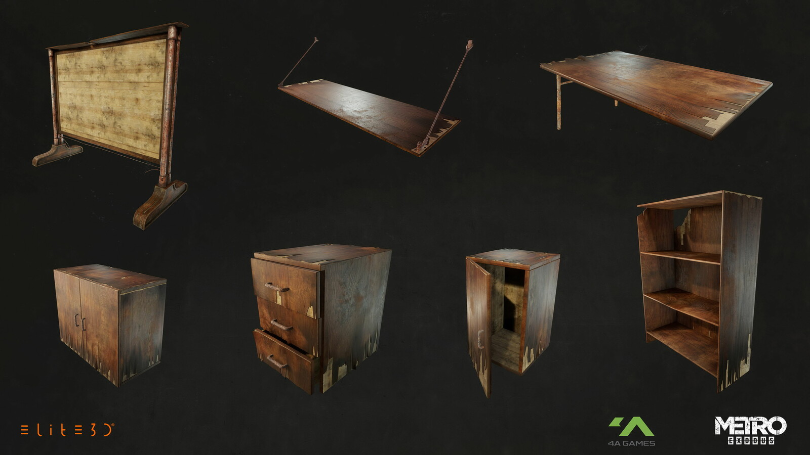 elite3d studio - Metro Exodus Props