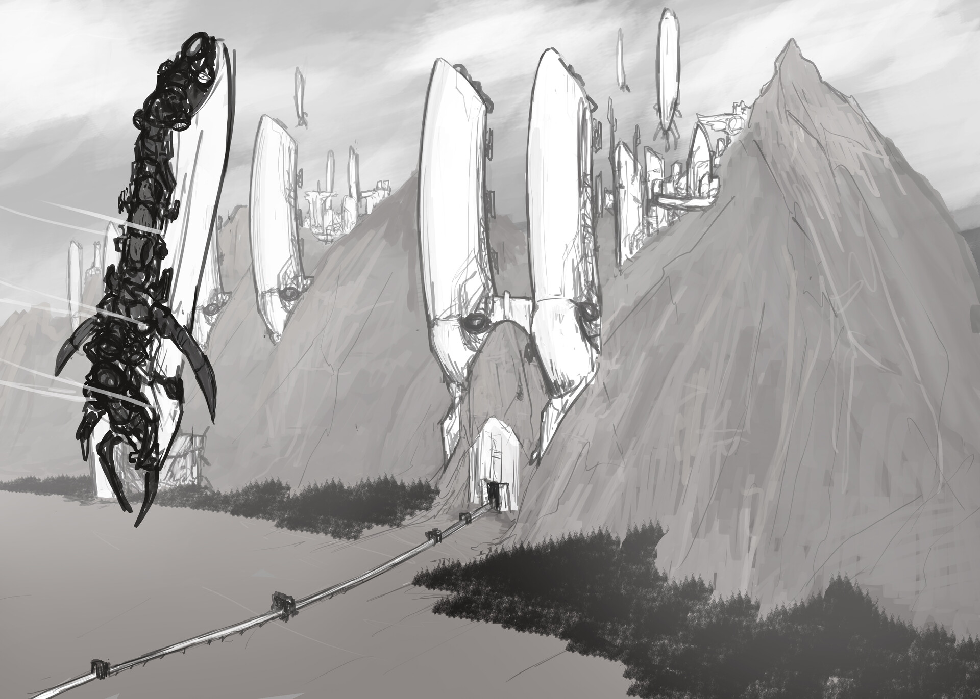 ArtStation - The Bordash Mountains