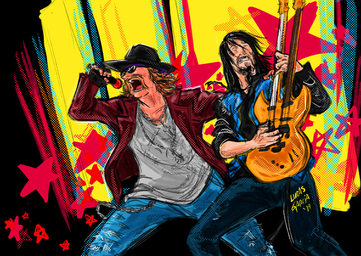 ArtStation - Axl Rose/Ron "Bumblefoot" Thal 2015