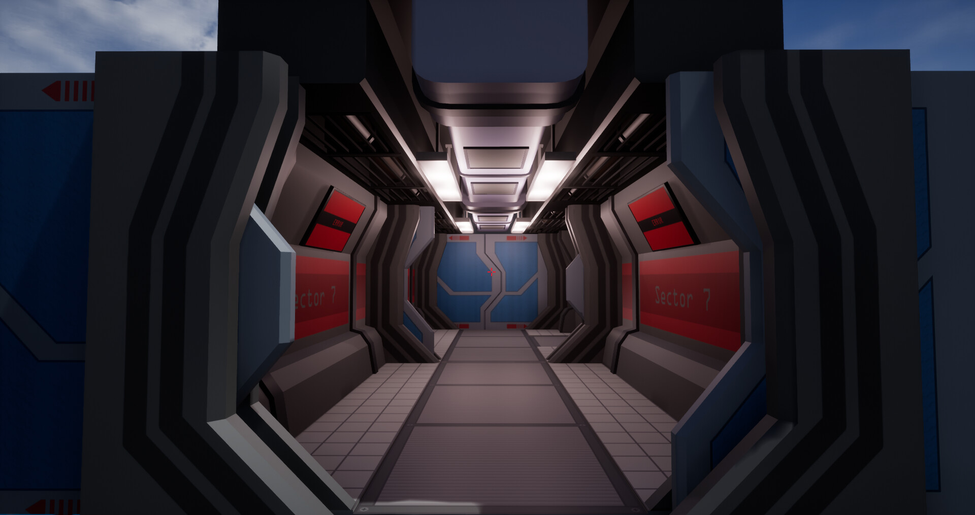 ArtStation - Space Station Hallway