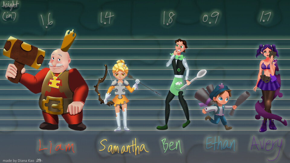 ArtStation - Puzzle World Characters