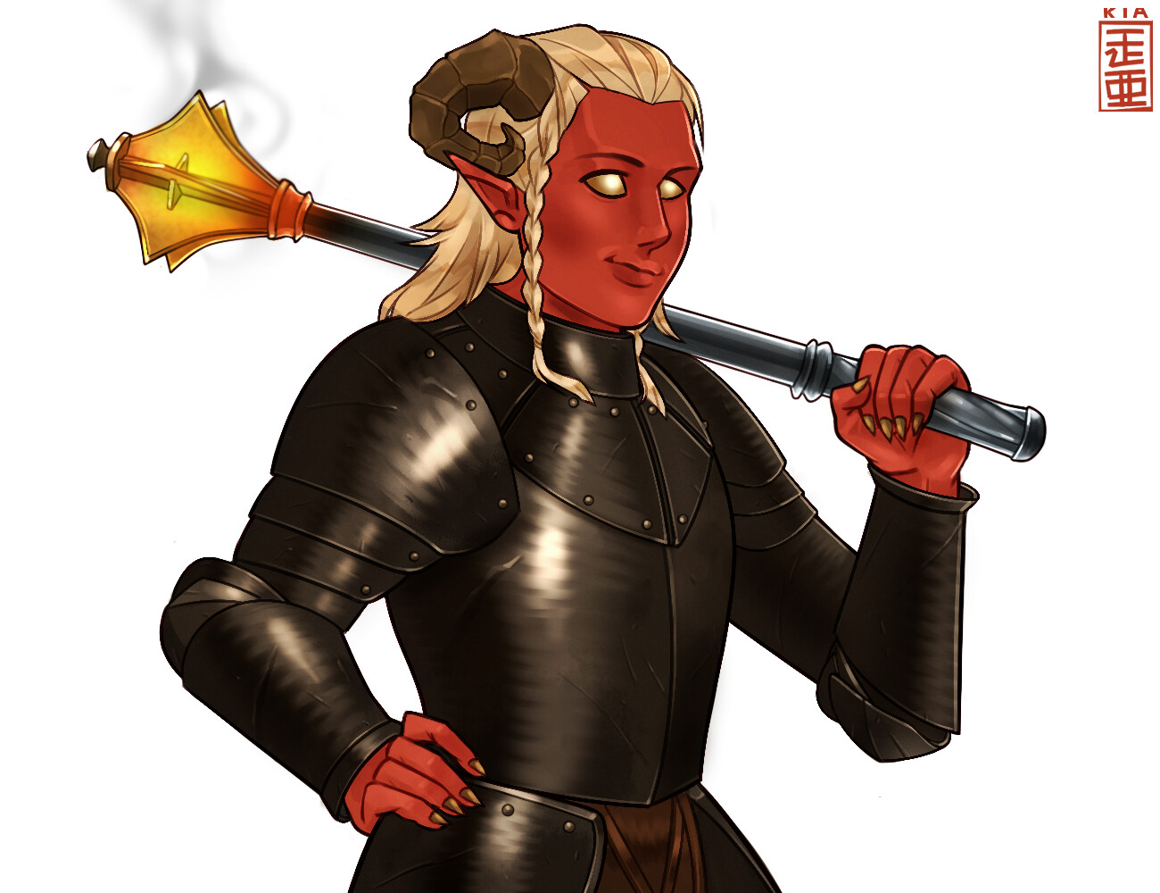 ArtStation - A Blacksmith Tiefling