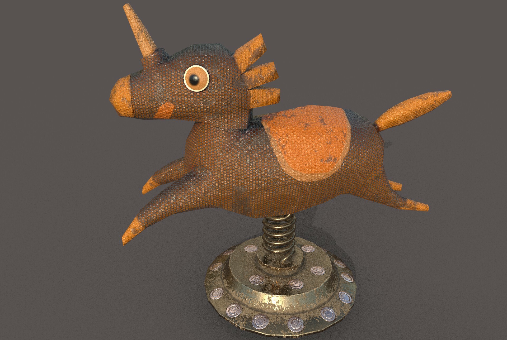 ArtStation - low poly toy horse