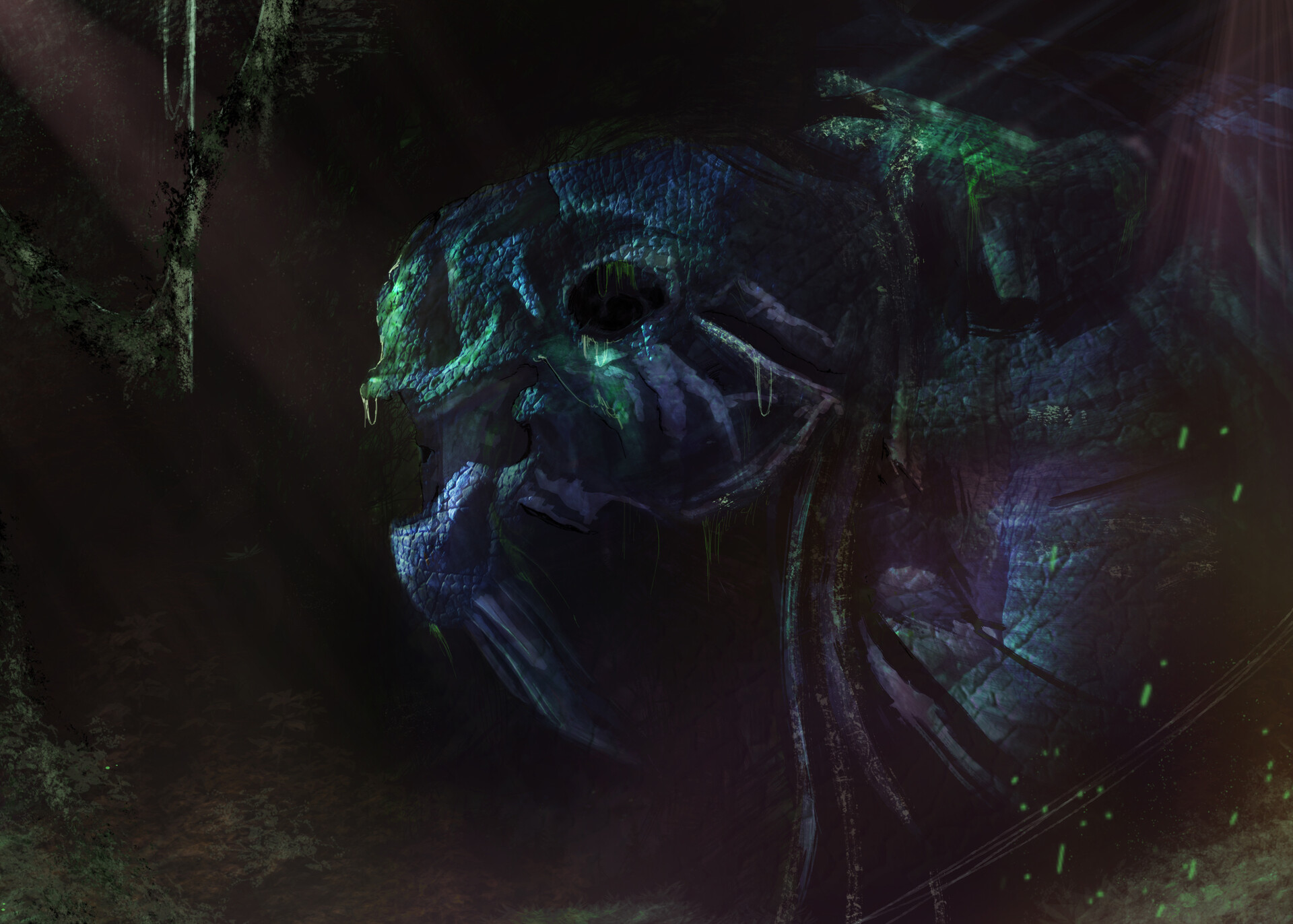 ArtStation - Monster in a jungle