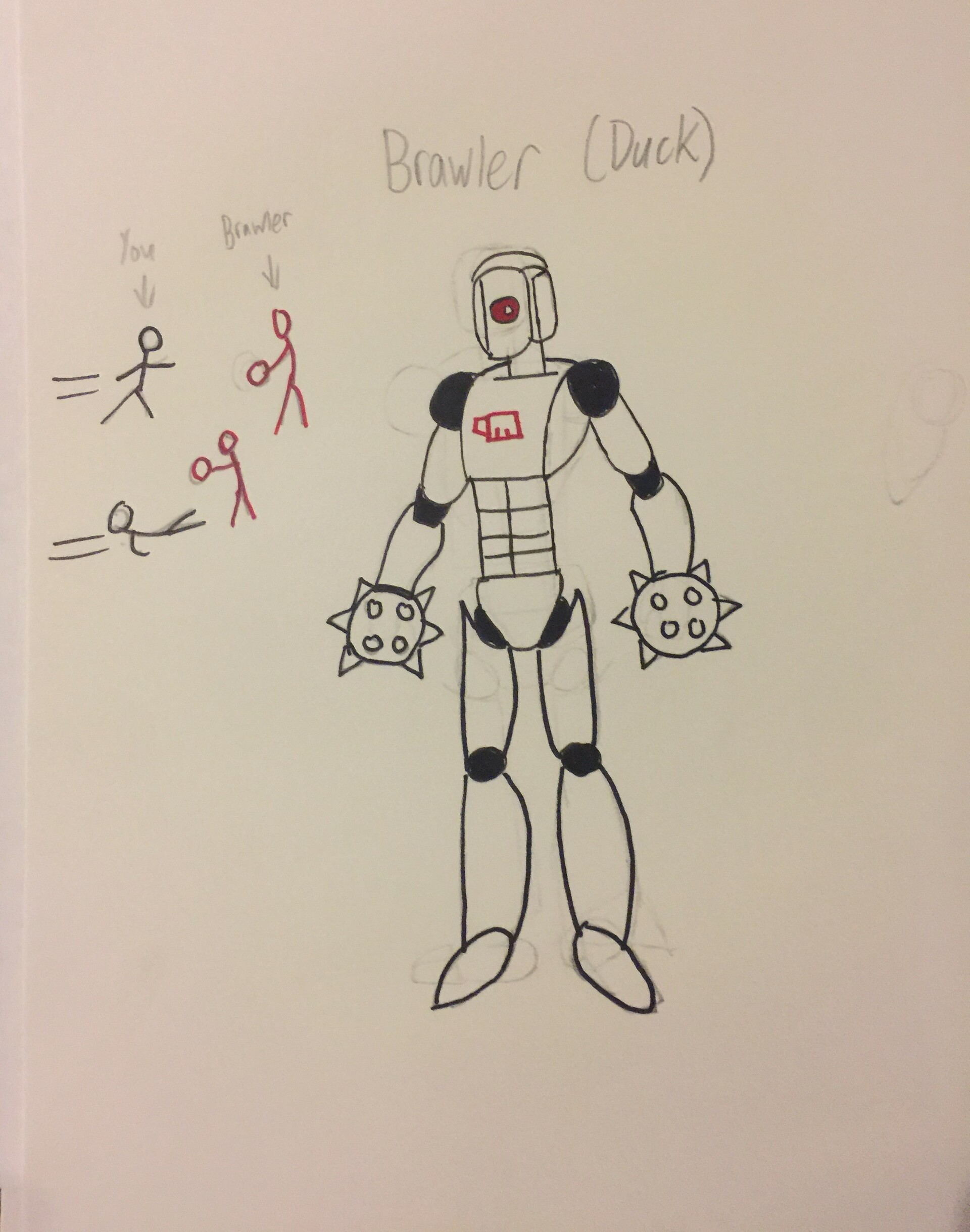 ArtStation - Runner Game "Robot Enemies" concept art.