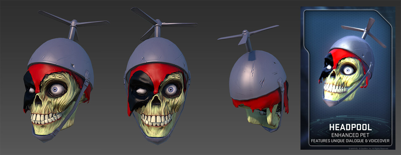 ArtStation - Marvel Heroes: Headpool (Deadpool pet)