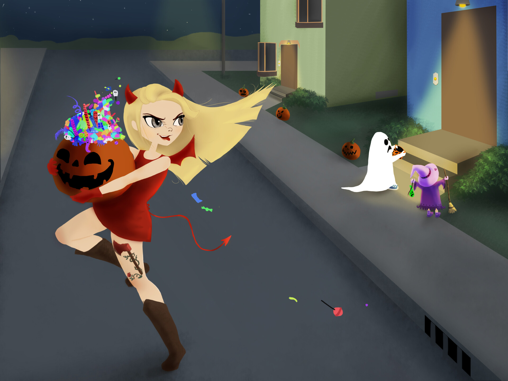 ArtStation - Halloween Drawing