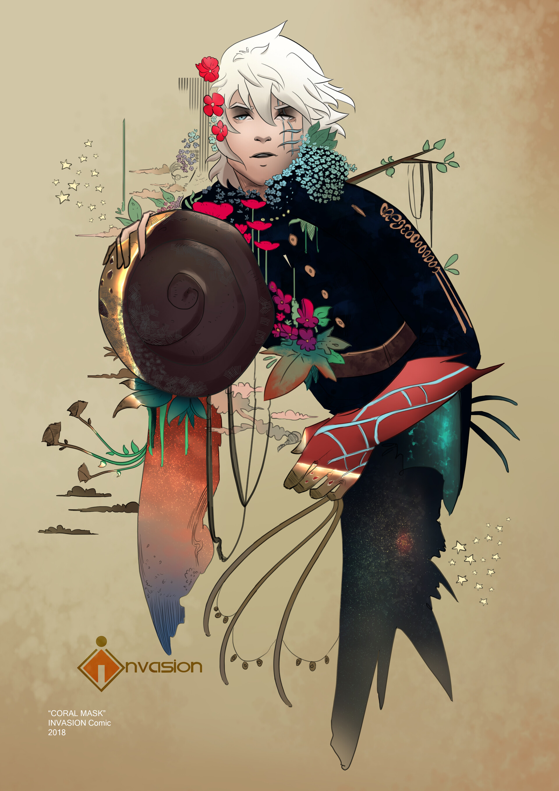 Jawaria Hashmi - Coral Mask