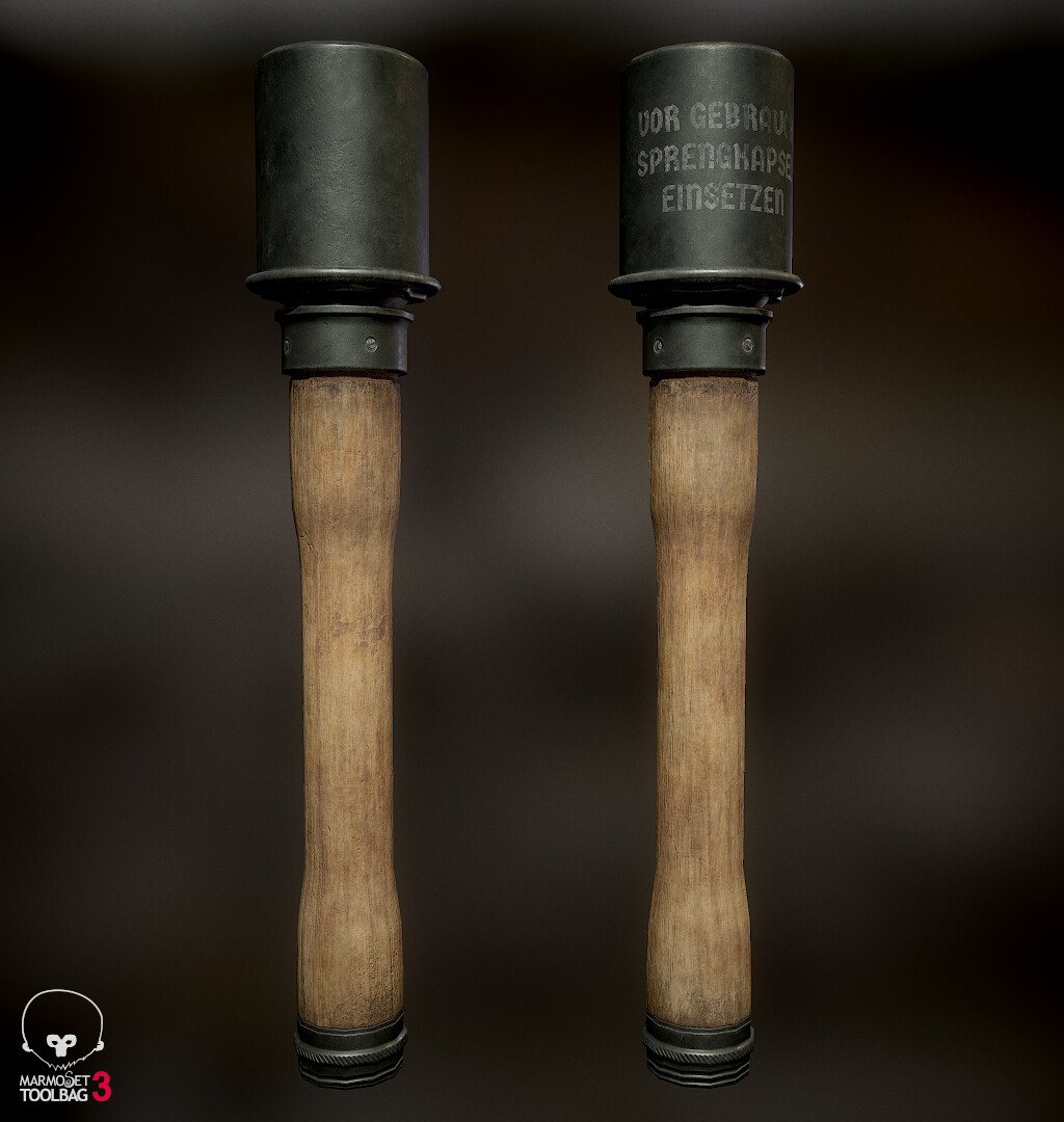 Dejan Backovic - M24 - Stielhandgranate (German WW2 hand grenade)