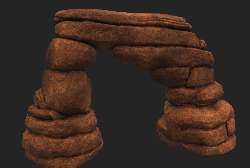 ArtStation - WIP Rock Arch for BS:Elsweyr