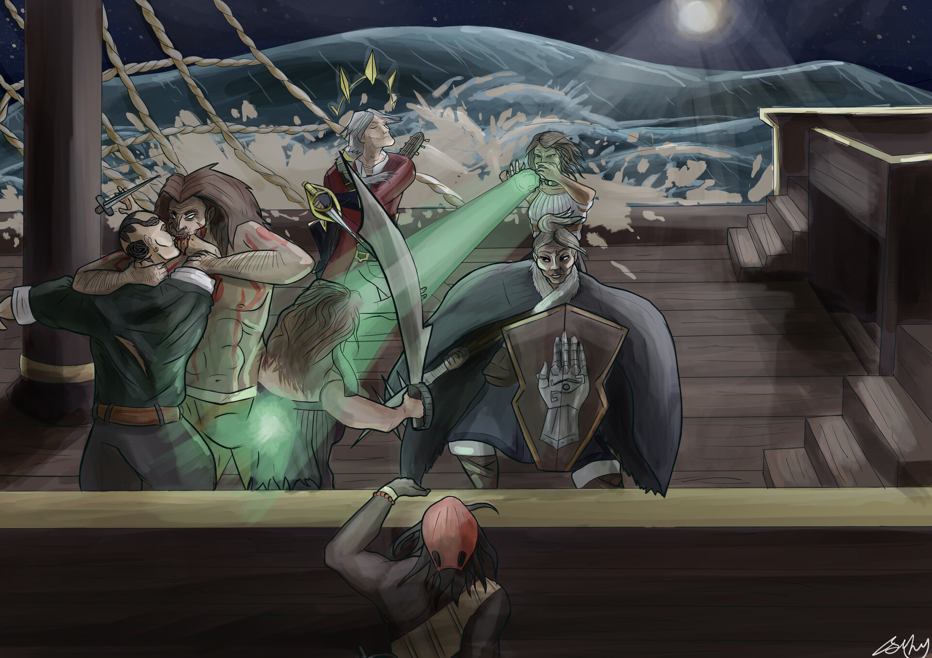 ArtStation - Dungeons and Dragons: Ship Battle
