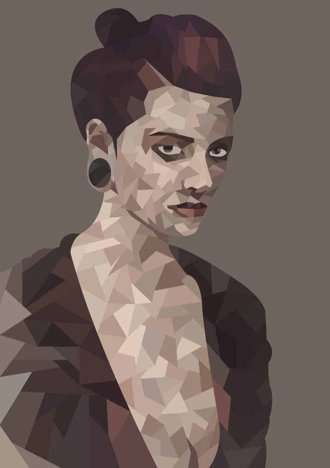 ArtStation - Polygonal Portrait