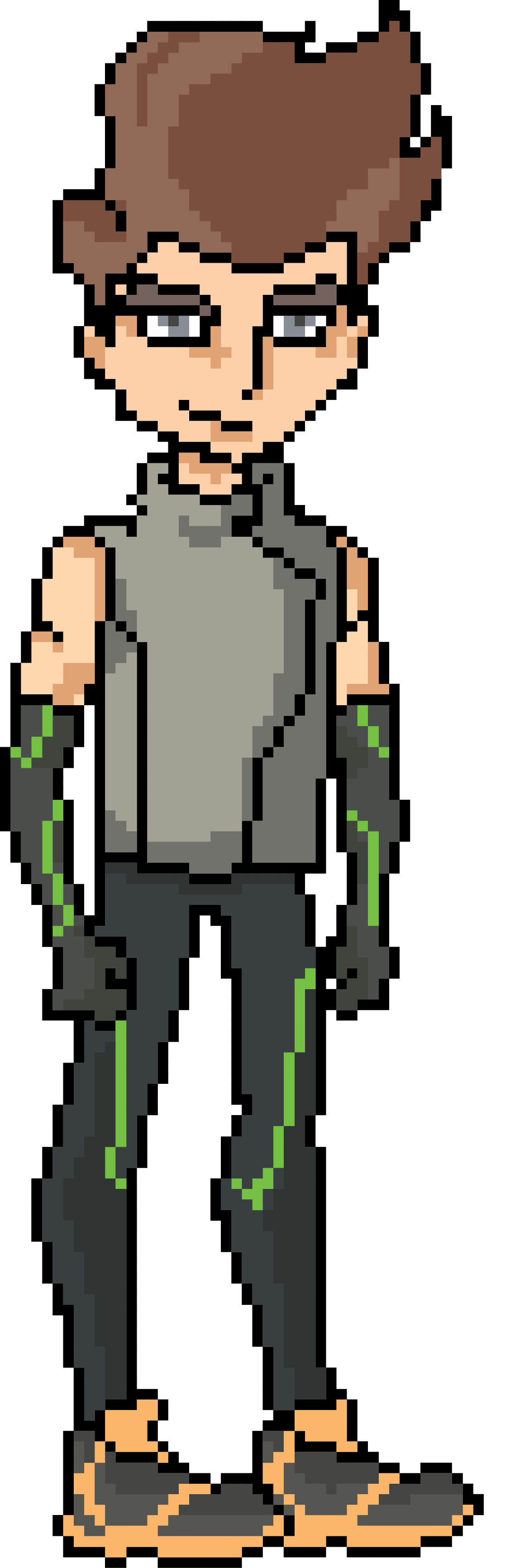 ArtStation - pixel art character (omen)