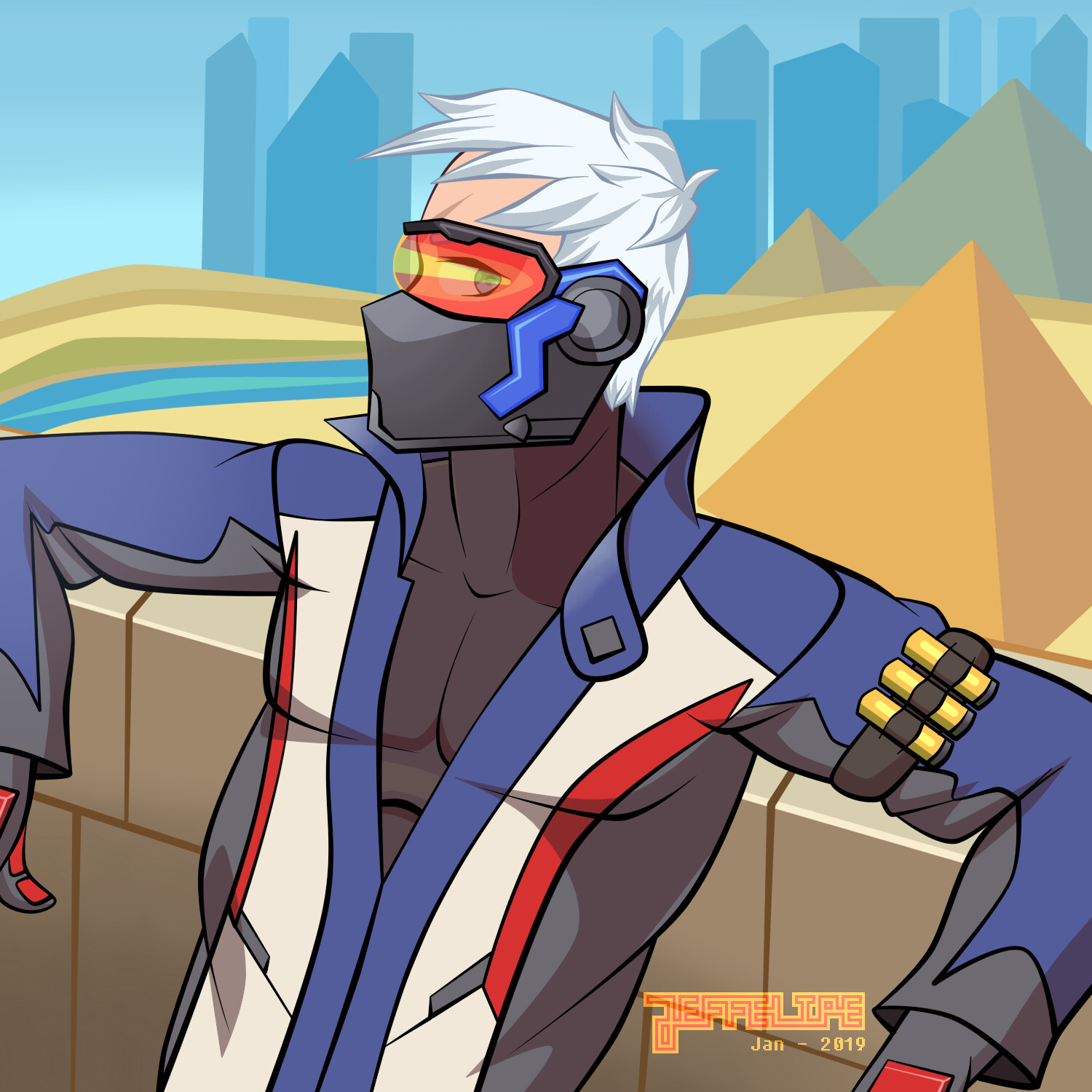 ArtStation - Fanart - Overwatch: Soldier 76.