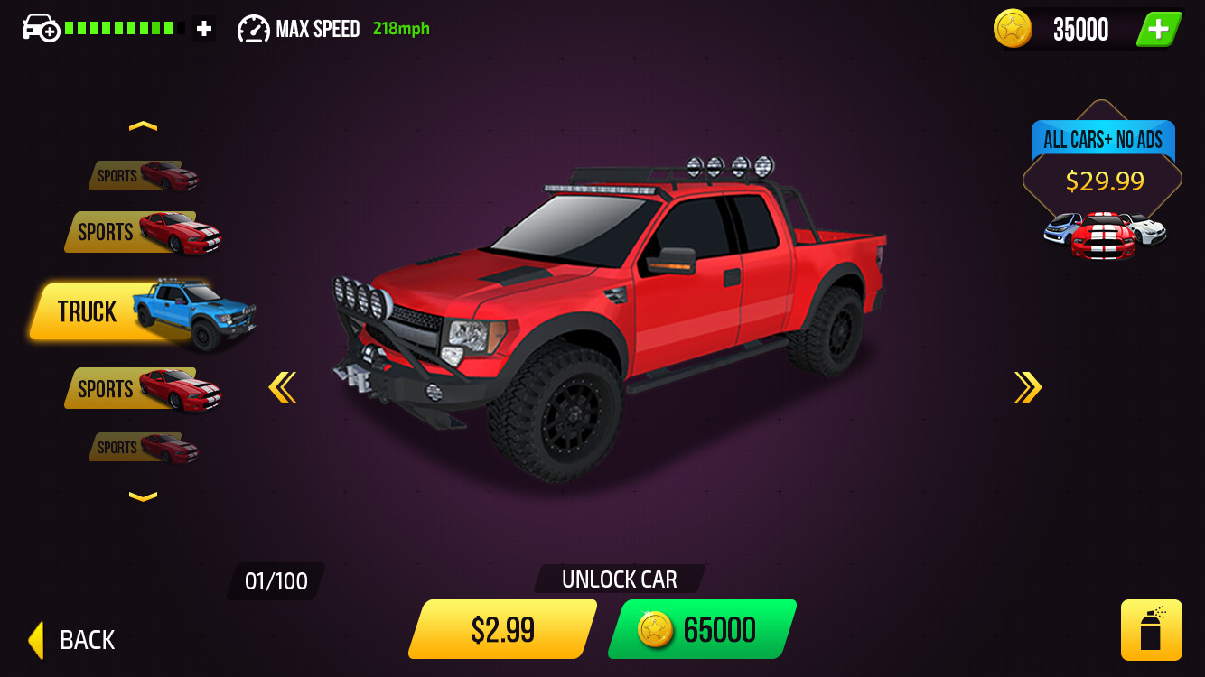 ArtStation - Car Garage UI Design