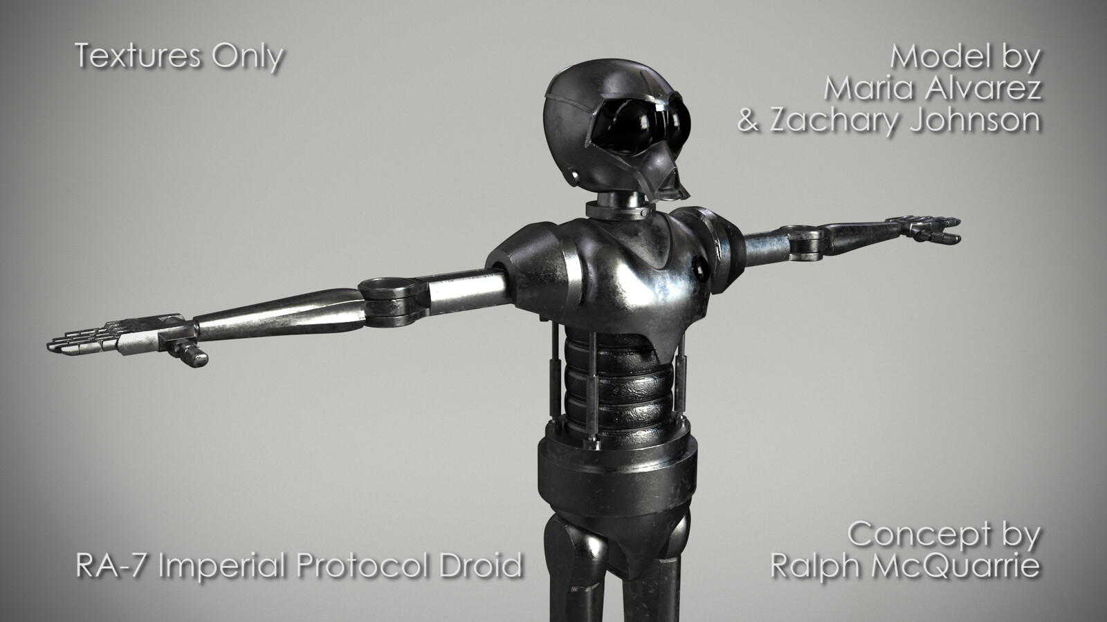 Kollen Wasylean on ArtStation - RA-7 Imperial Protocol Droid Textures ...