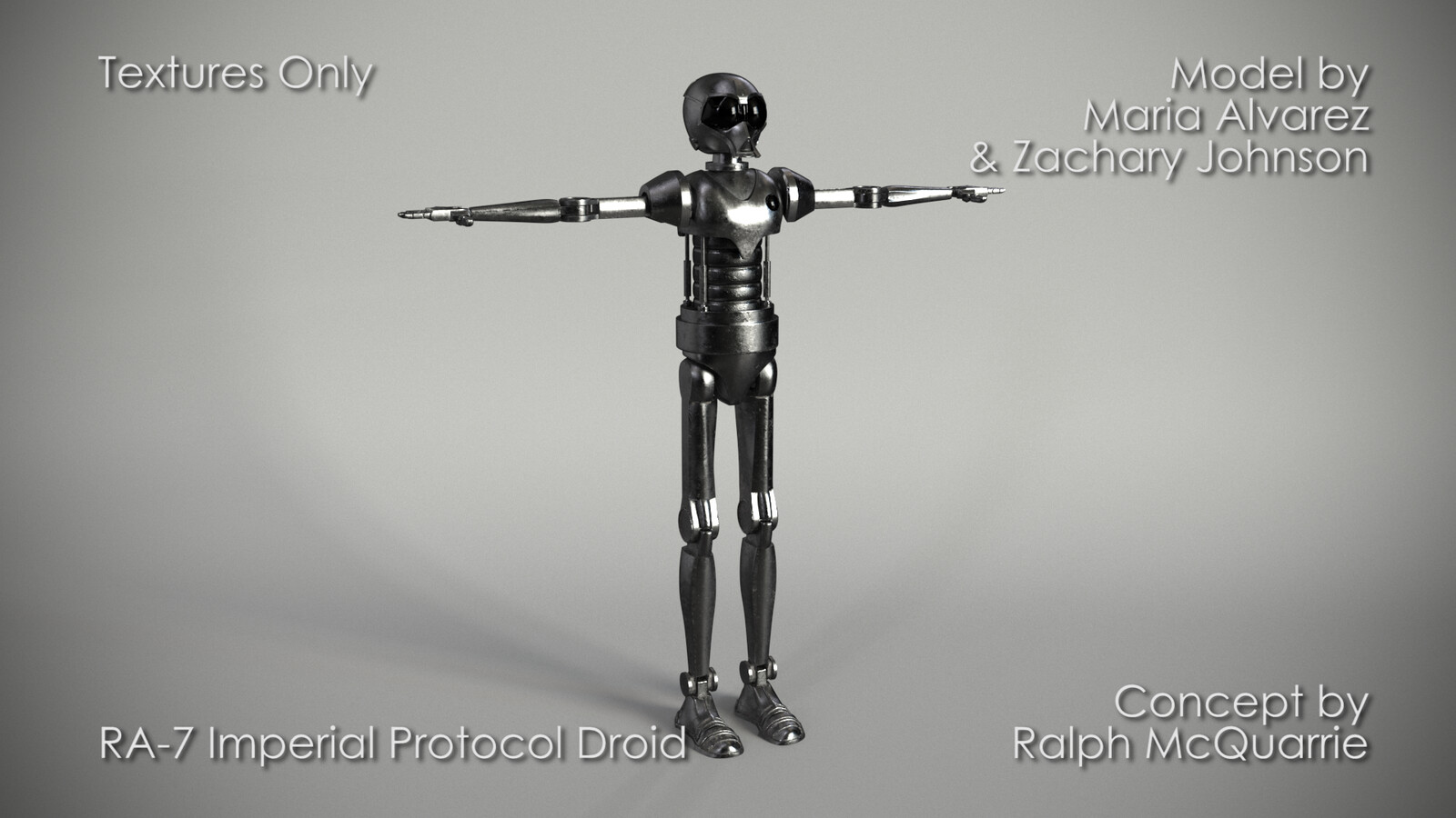 Kollen Wasylean on ArtStation - RA-7 Imperial Protocol Droid Textures ...