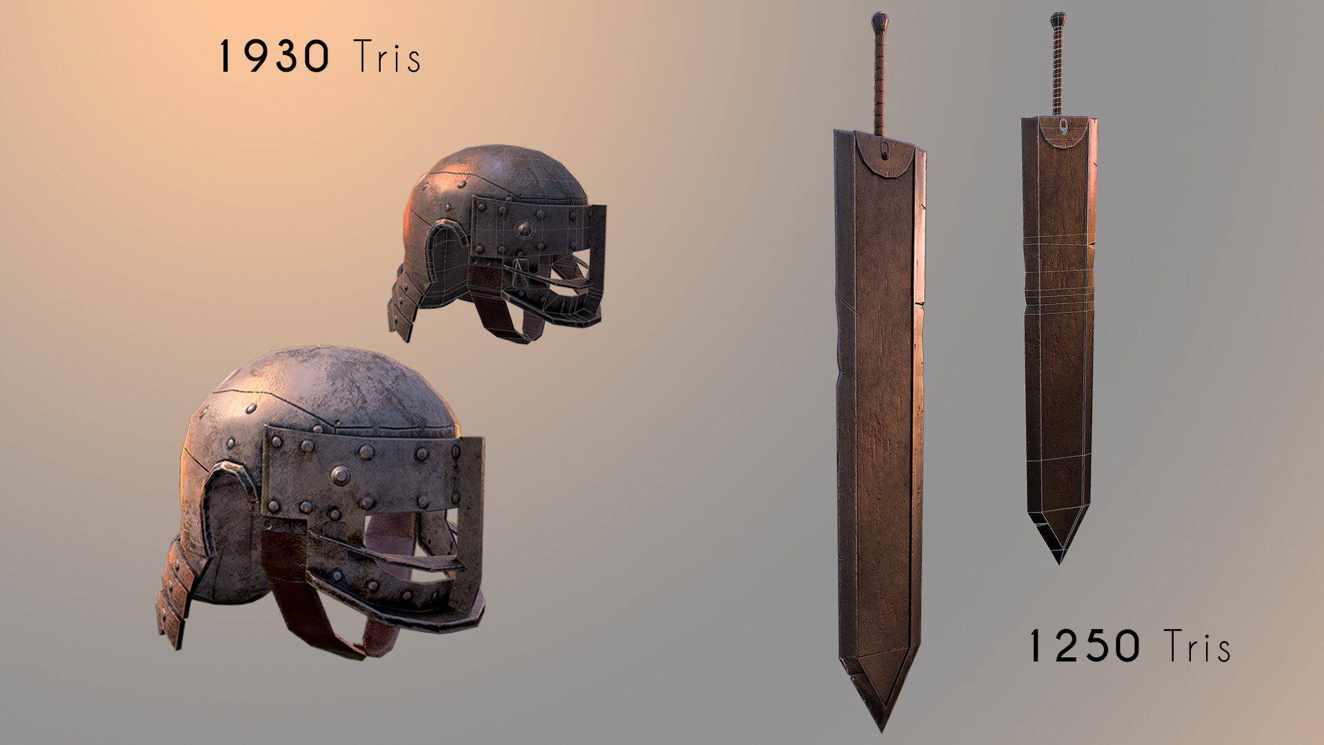 ArtStation - Props : Equipment, Skull and Destroyed pillar