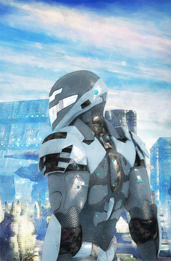 ArtStation - Safe City - premade book cover