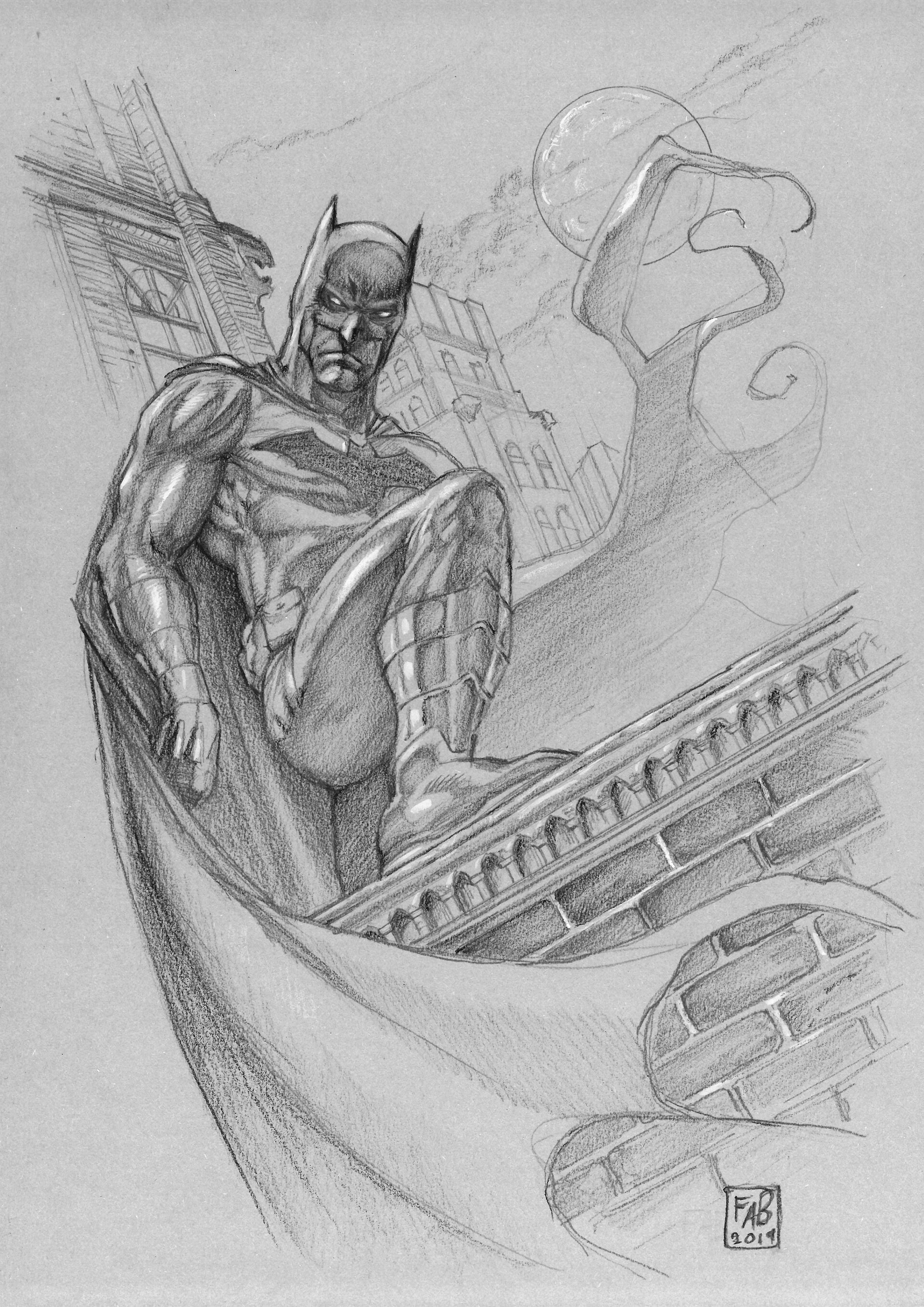 ArtStation - Watching over Gotham!