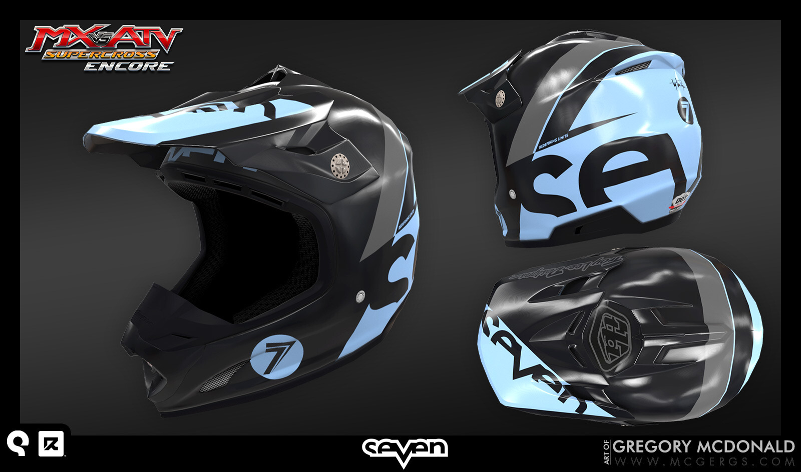 Art of Gregory McDonald - SEVEN SE3 SURGE 2015 HELMET TEXTURES | MX vs ...