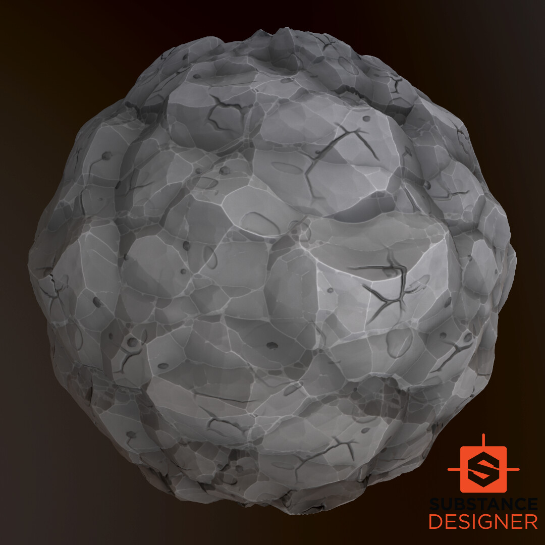 ArtStation - Cartoon Rock Material