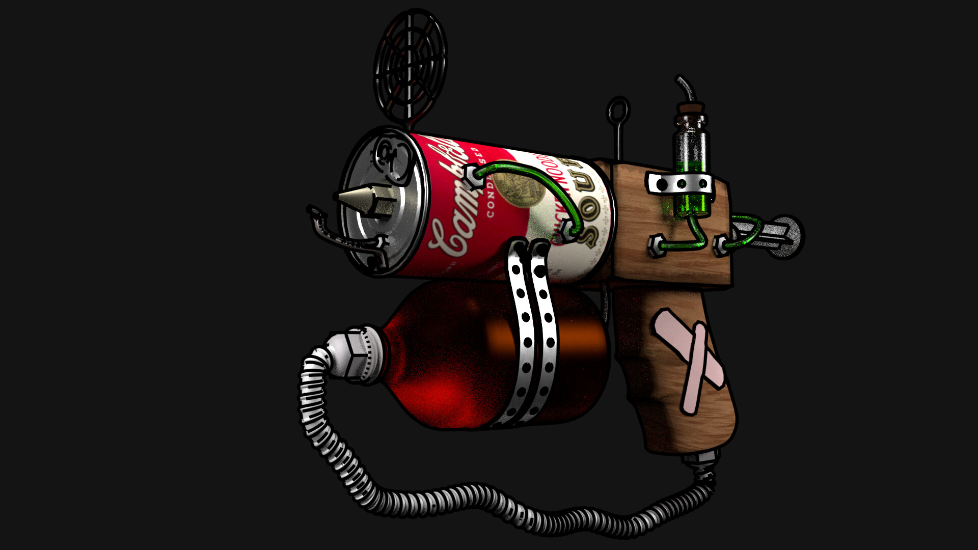 ArtStation - Fantasy Cartoon handgun