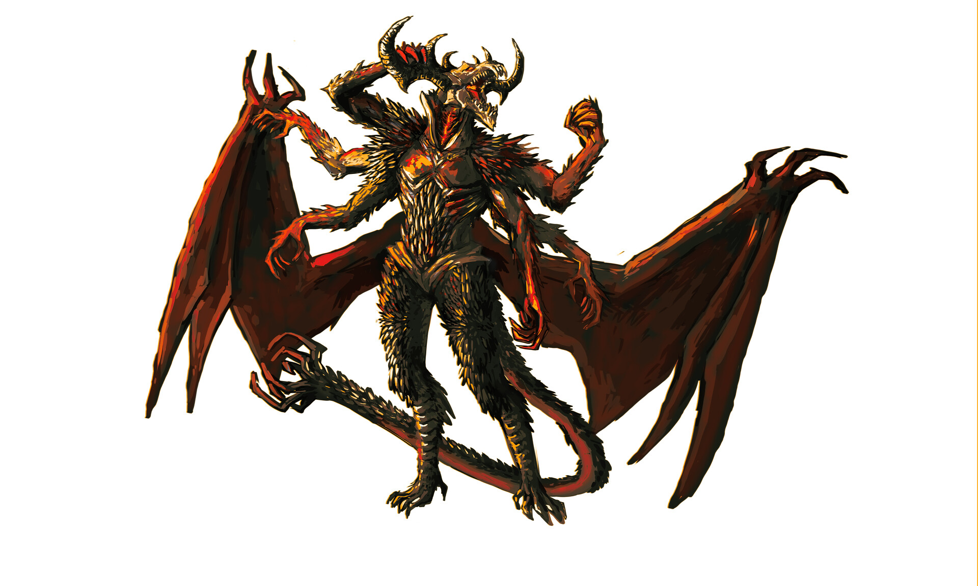 ArtStation - Mammon aspect of Greed, true form