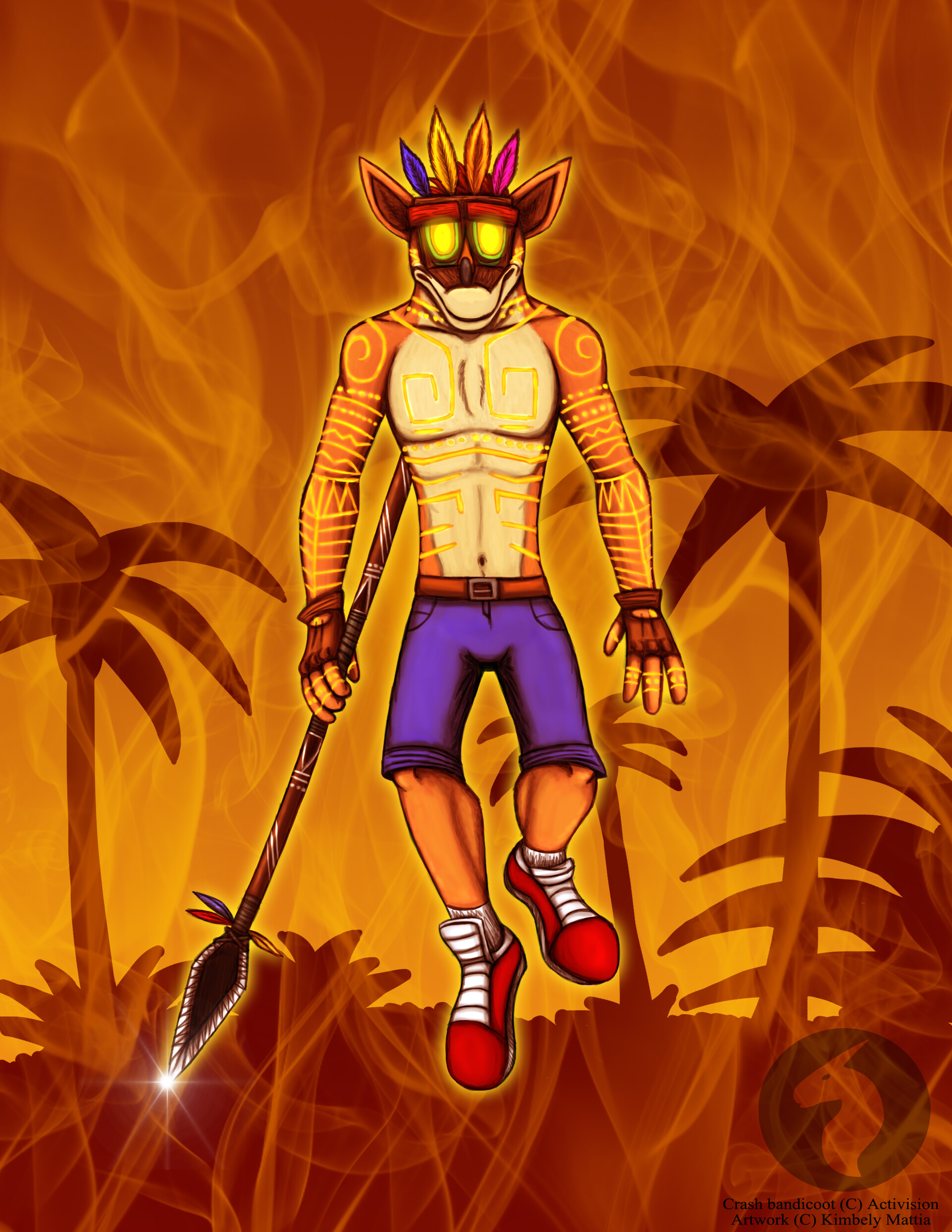 ArtStation - Tribal crash bandicoot