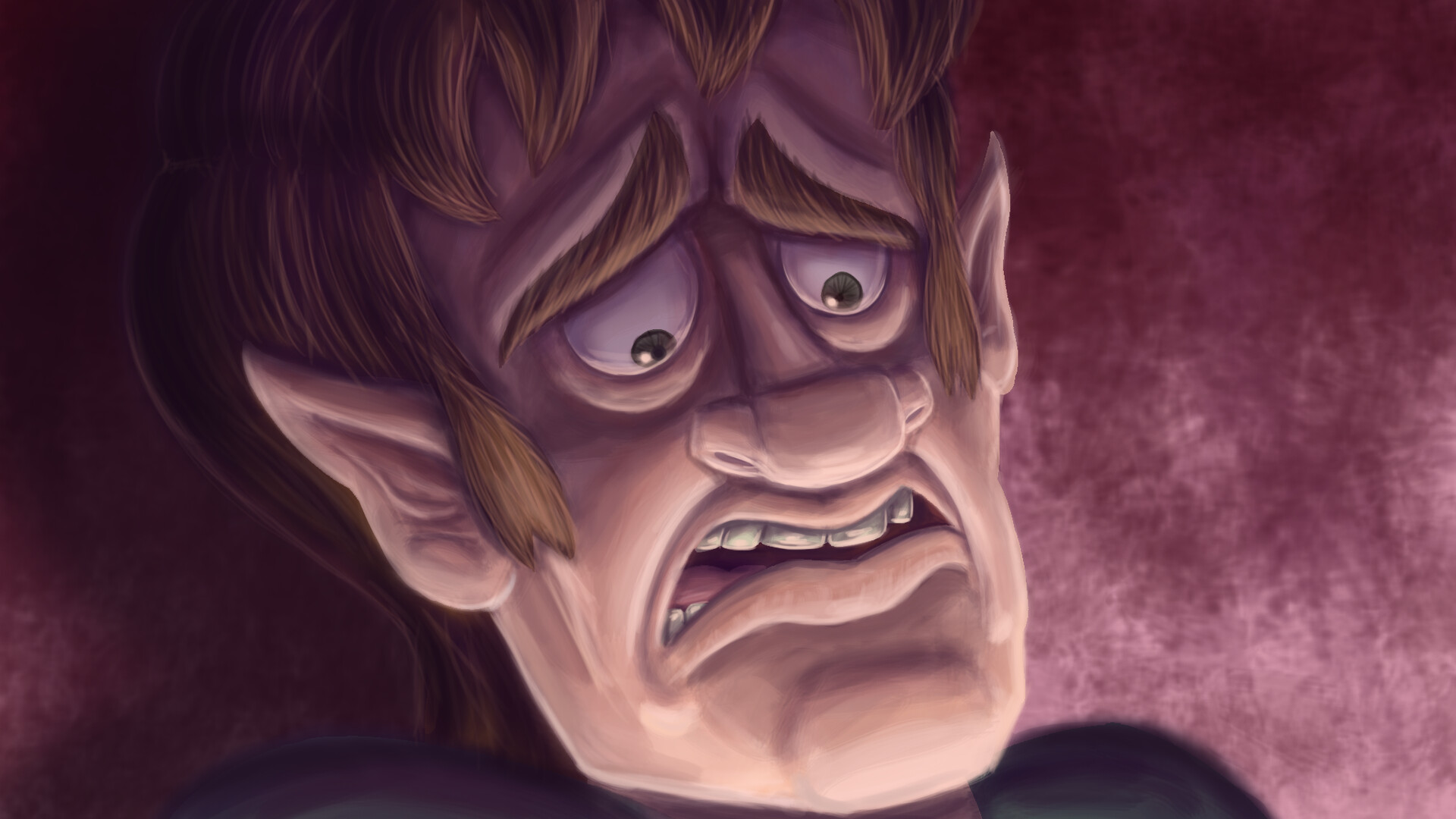 ArtStation - Scared Elf Reaction Shot
