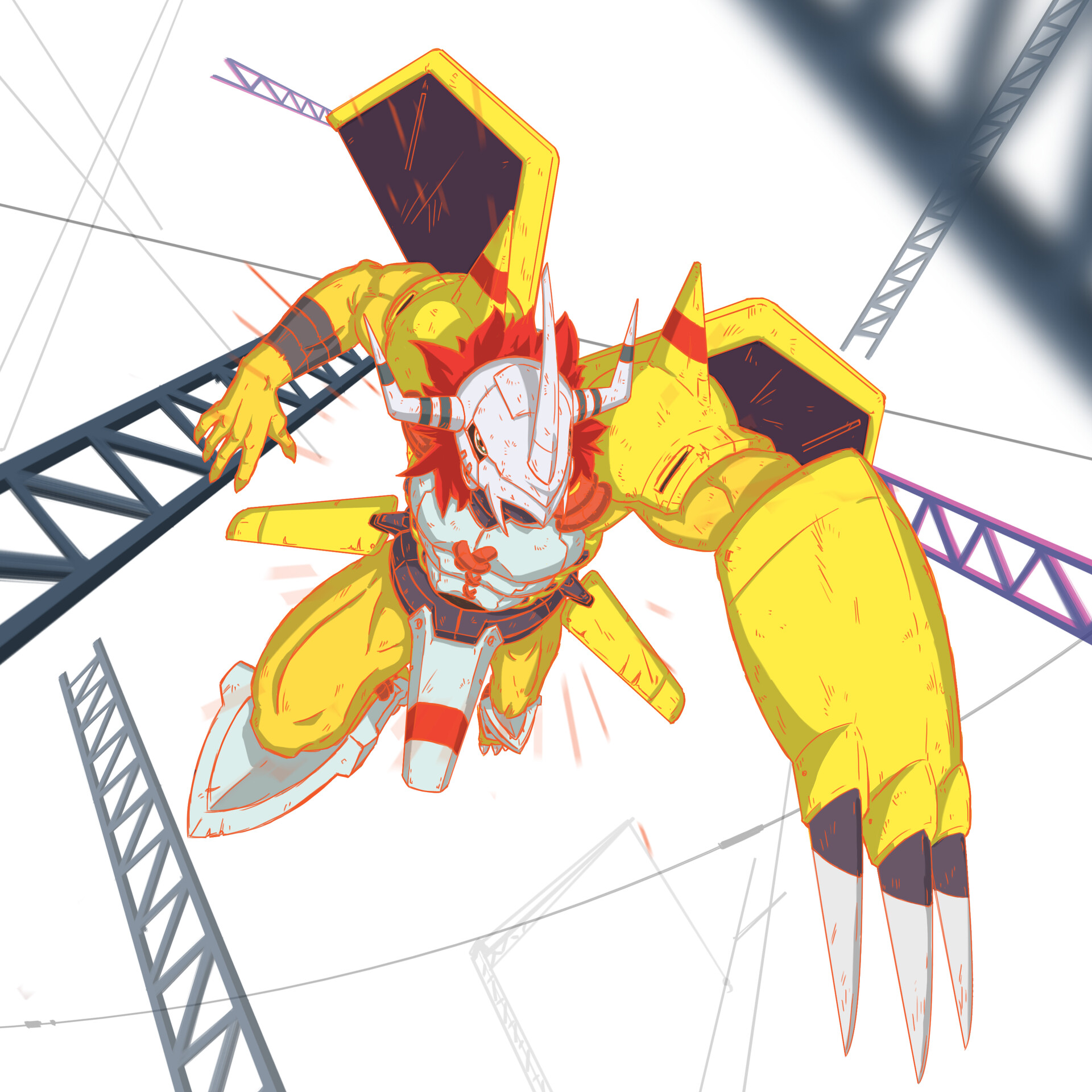 ArtStation - Wargreymon - our summer war game