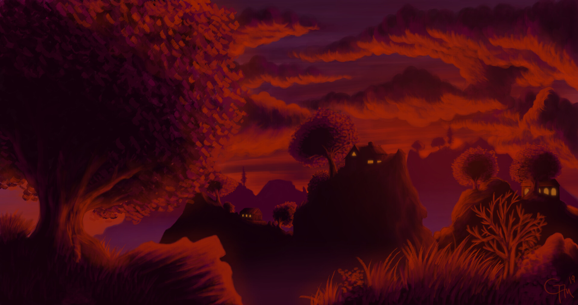 ArtStation - The colours of dawn (digital, 2019)