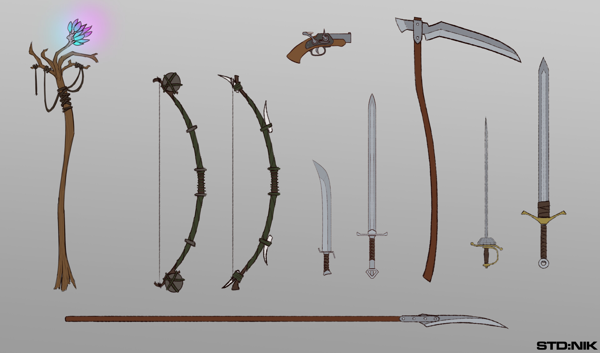 ArtStation - Low level fantasy weapons