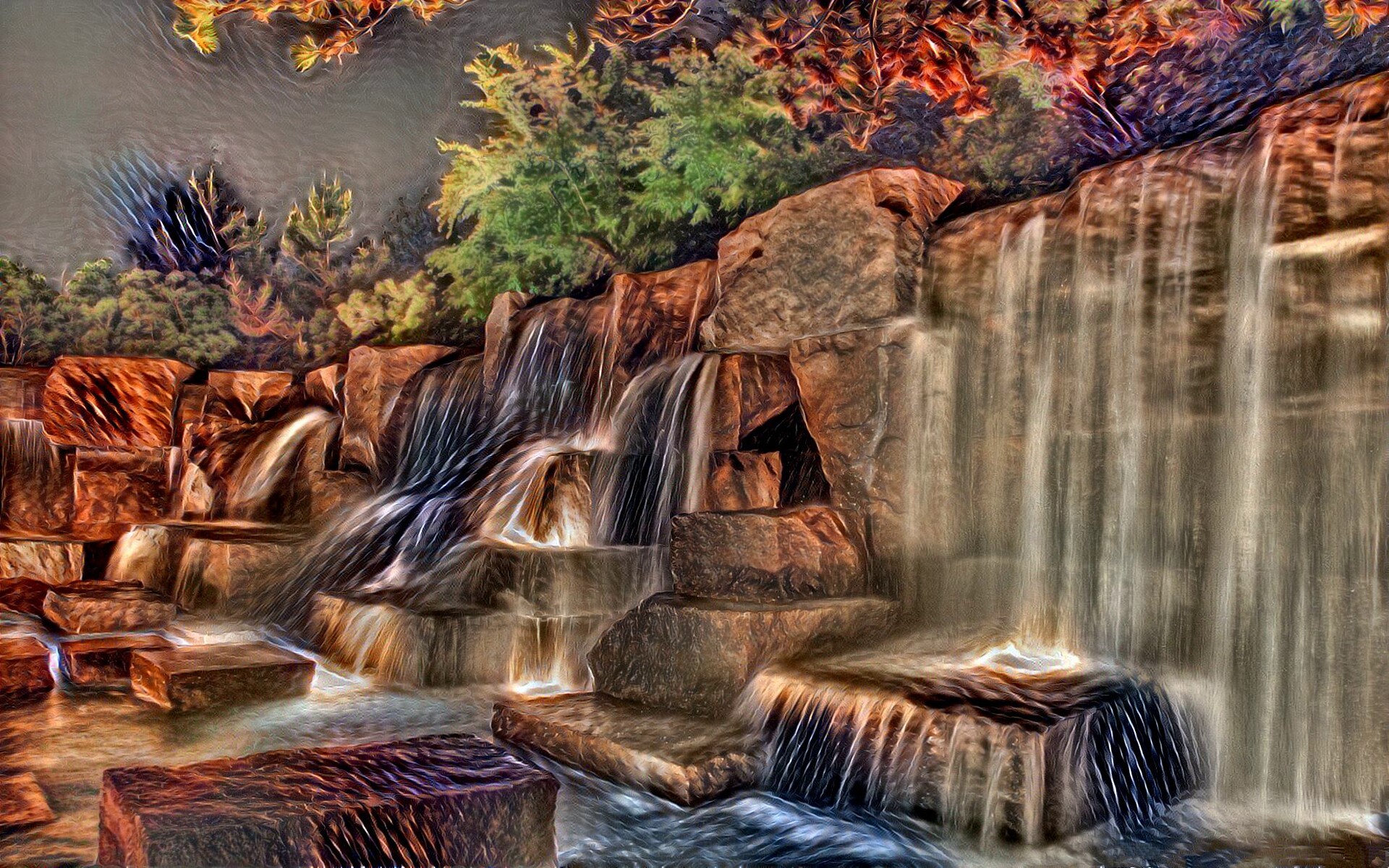 ArtStation - Chocolate waterfall