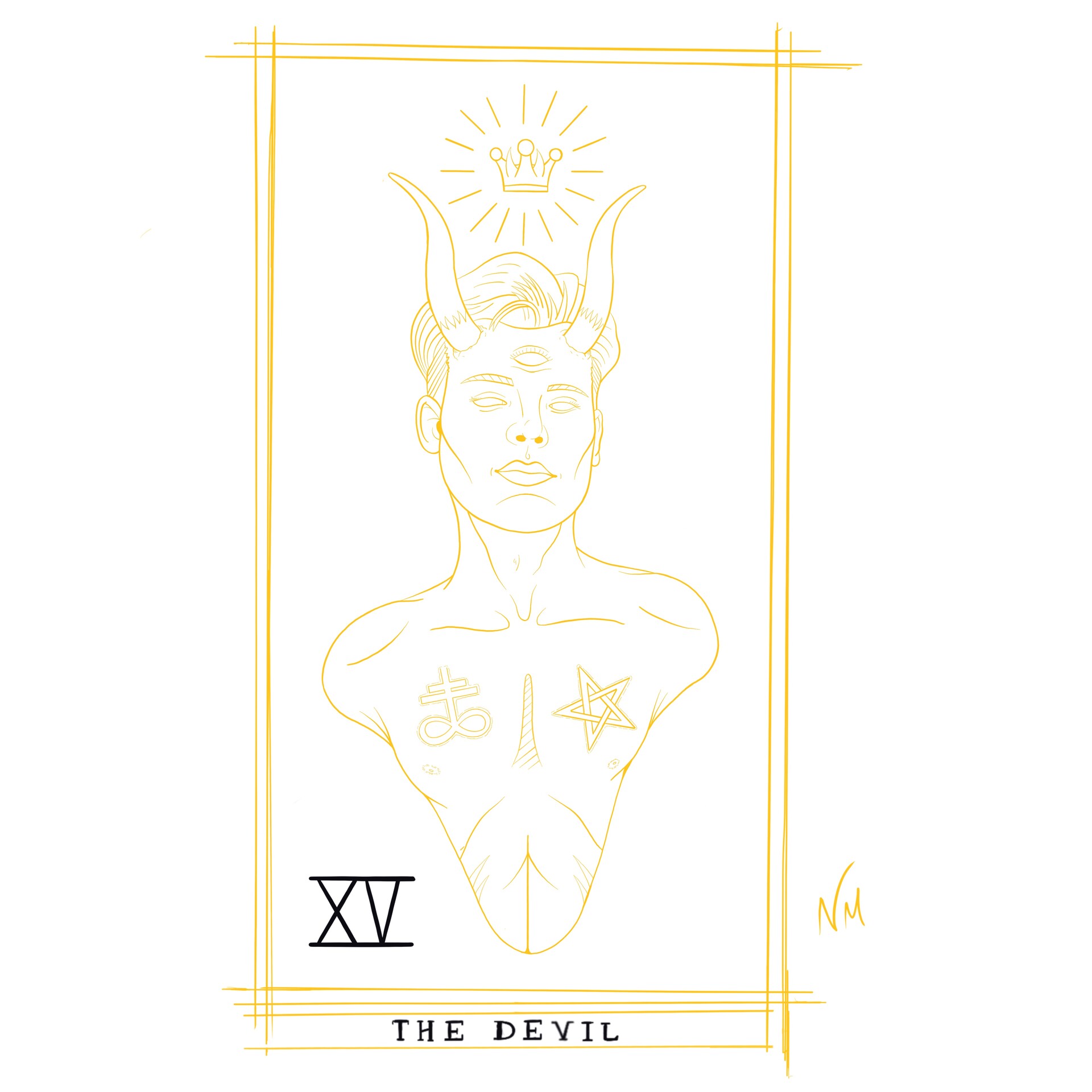 ArtStation - The devil - tattoo.