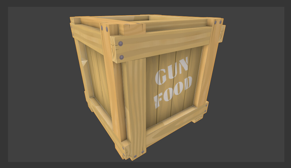 ArtStation - Cartoony ammo-crate