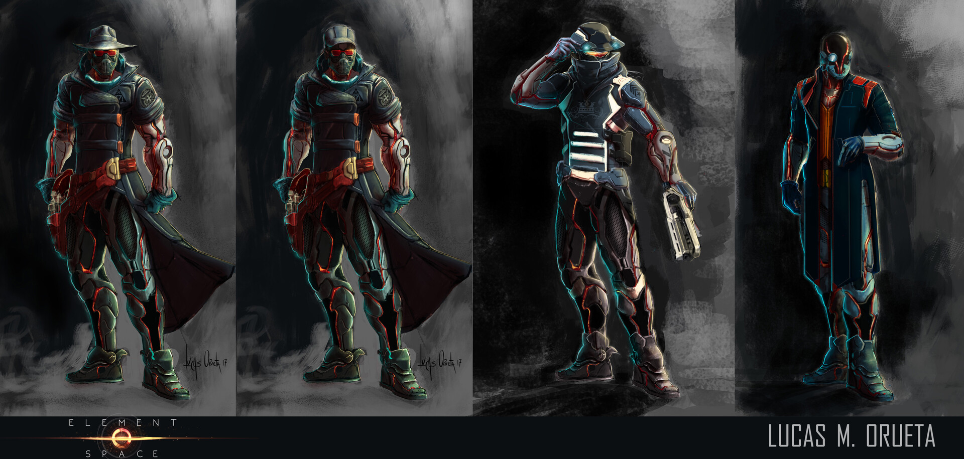 ArtStation - Element space game Character design