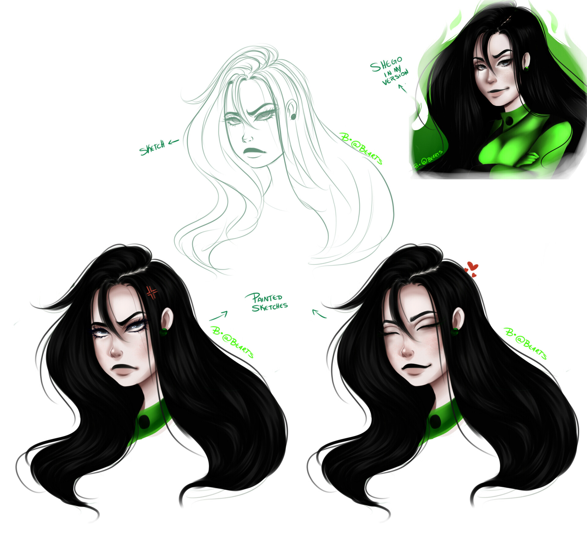 ArtStation - Shego Sketches
