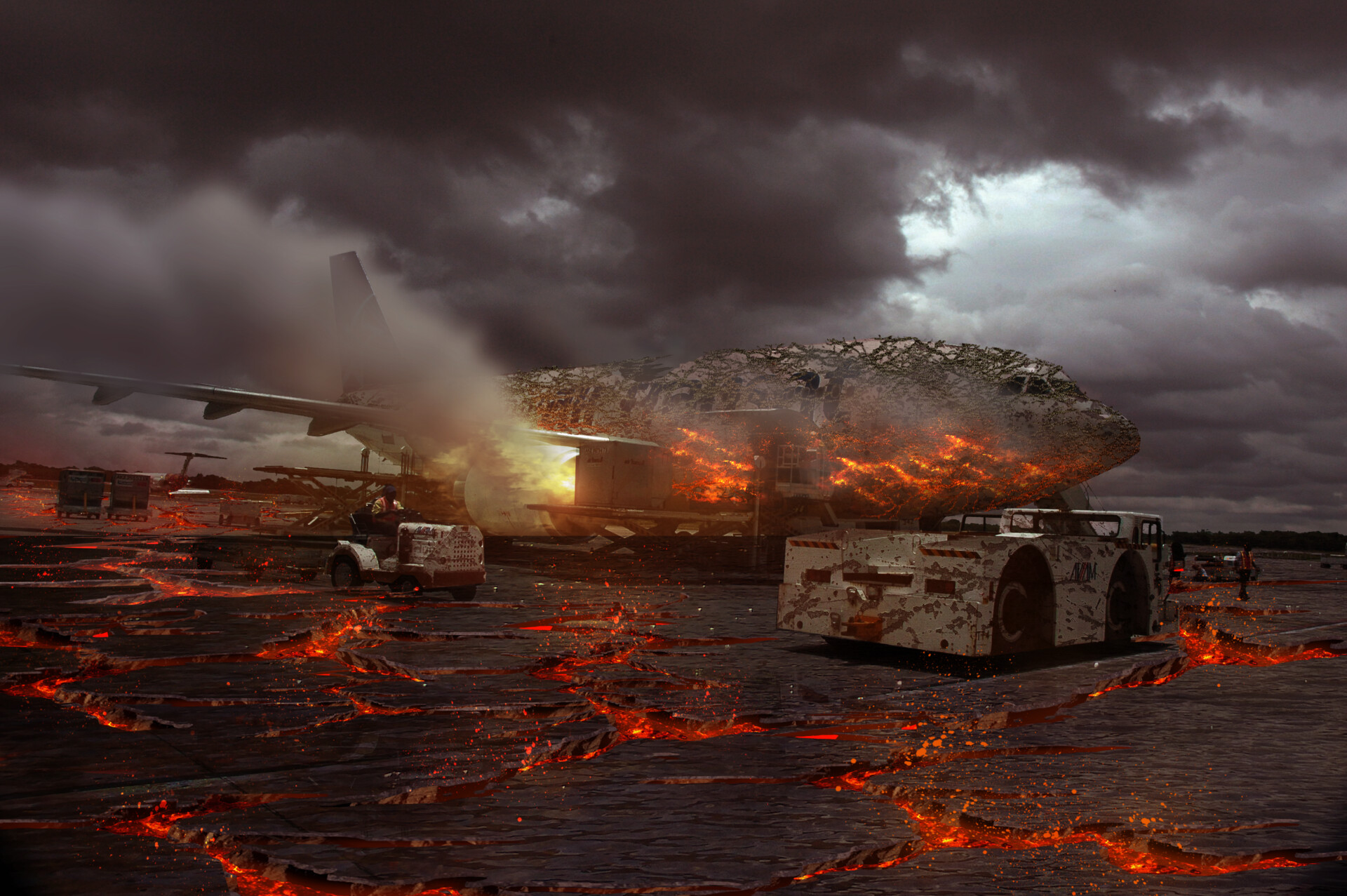 ArtStation - Plane Disaster