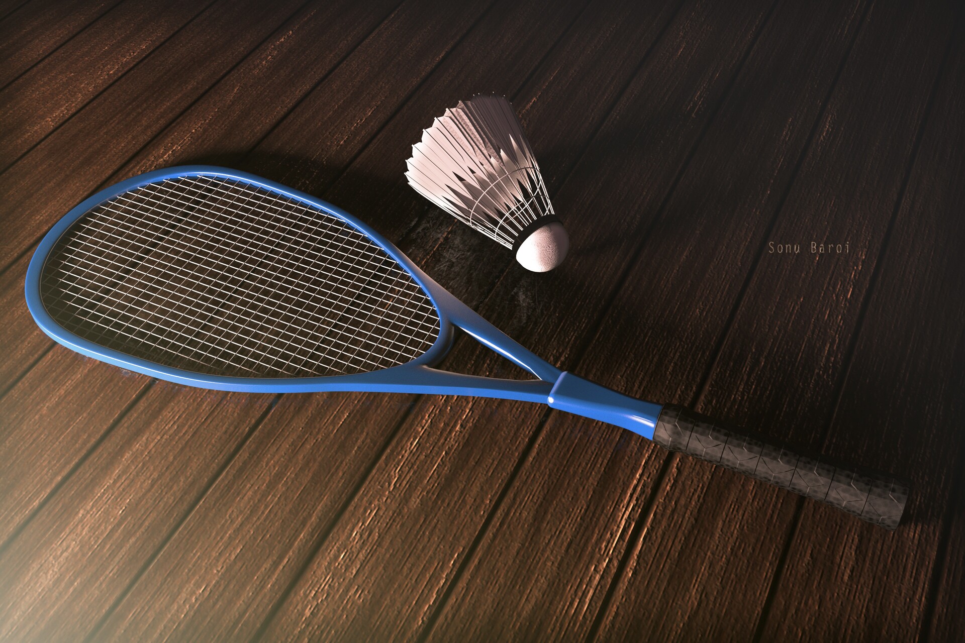 ArtStation - Shuttle cock and Racket