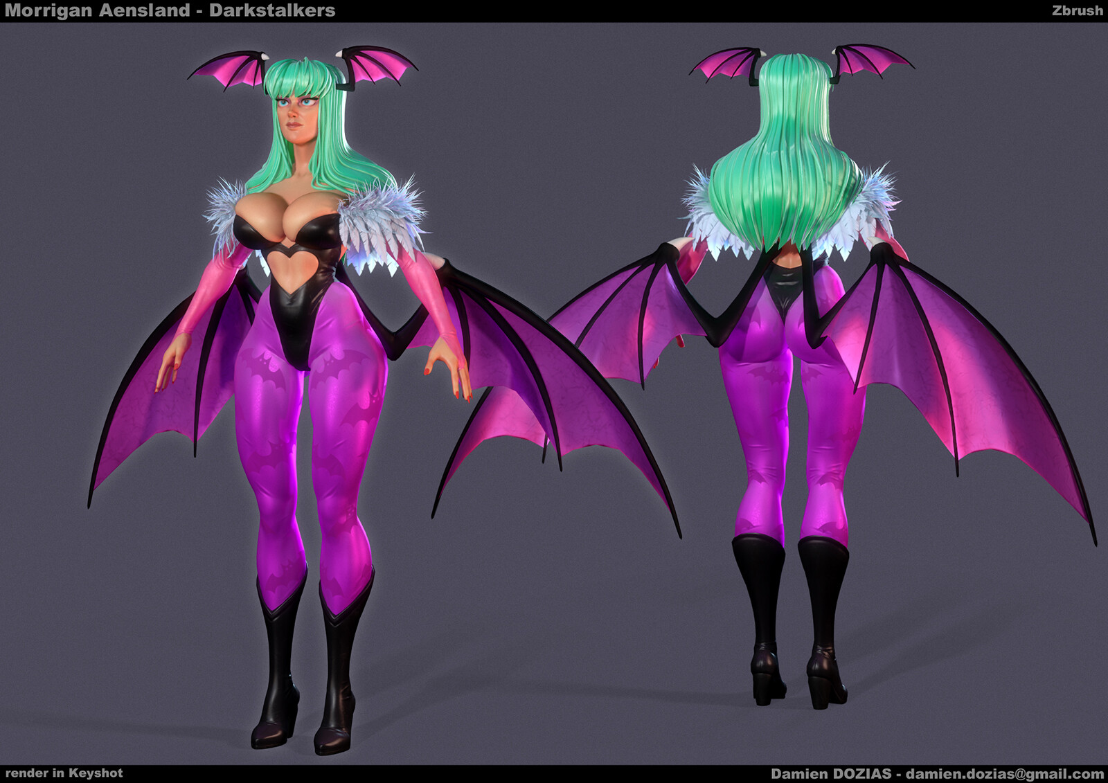 Damien Dozias - Morrigan Aensland - Darkstalkers
