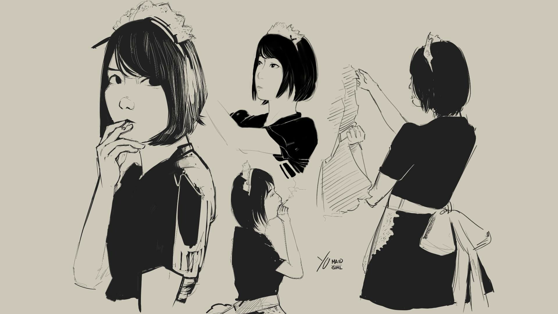 ArtStation - Maid Character Study
