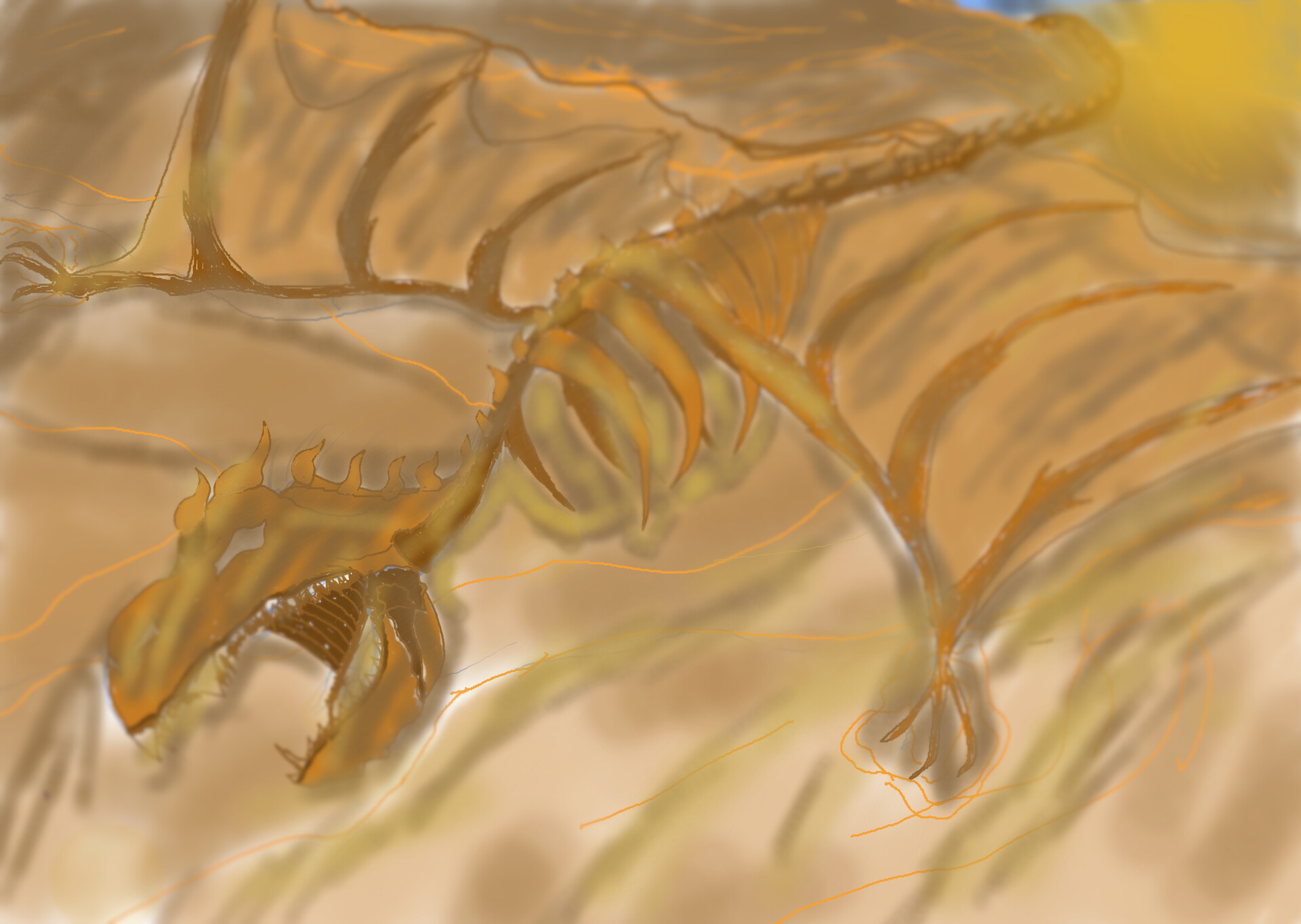 ArtStation - Dragon slayers Part 1 Bone Dust Dragon